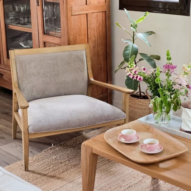 Sillón butacón Nórdico tapizado Essen - SILVINA C