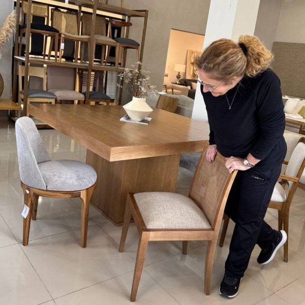 Mesa comedor cuadrada madera Moderna Pirámide