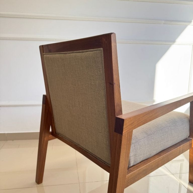 Sillón individual Rústico living madera - SILVINA C.